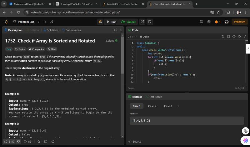 Mohammad Kashif on LinkedIn: #dsa #coding #arrays #learningjourney # ... Mohammad Kashif on LinkedIn: #dsa #coding #arrays #learningjourney # ...