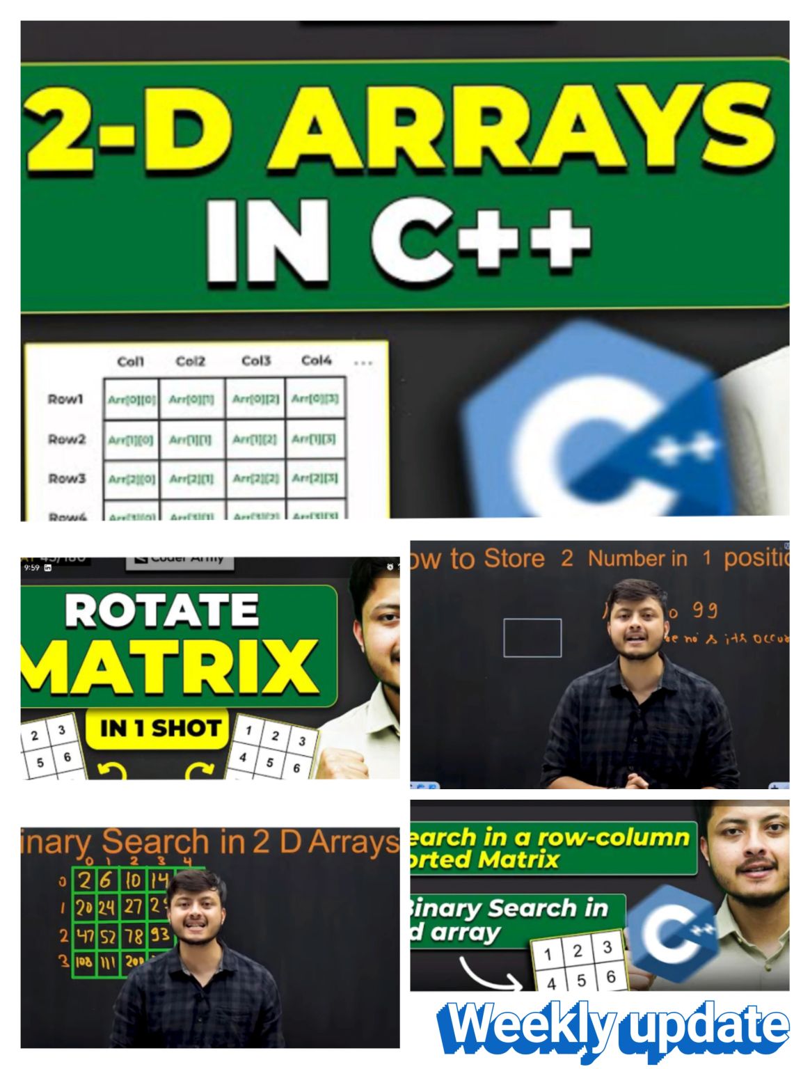 π Weekly Update on 2D Array from Rohit Negi Bhaiya π | Rozi Karmi ... π Weekly Update on 2D Array from Rohit Negi Bhaiya π | Rozi Karmi ...