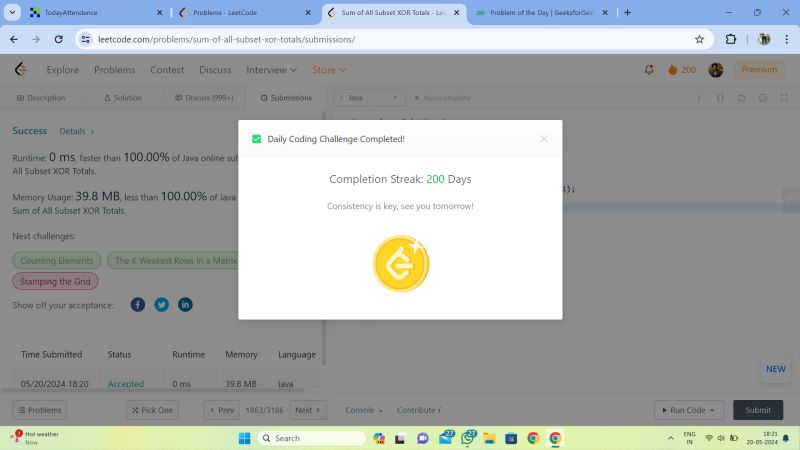 Completed 200-day streak of learning LeetCode | RAHUL NISHAD posted on ... Completed 200-day streak of learning LeetCode | RAHUL NISHAD posted on ...