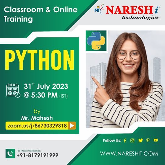 Naresh i Technologies on LinkedIn: #python #programming #coding # ... Naresh i Technologies on LinkedIn: #python #programming #coding # ...