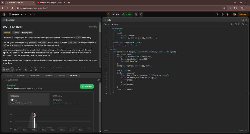 Robin Poonia on LinkedIn: #leetcode #algorithms #carfleet # ... Robin Poonia on LinkedIn: #leetcode #algorithms #carfleet # ...