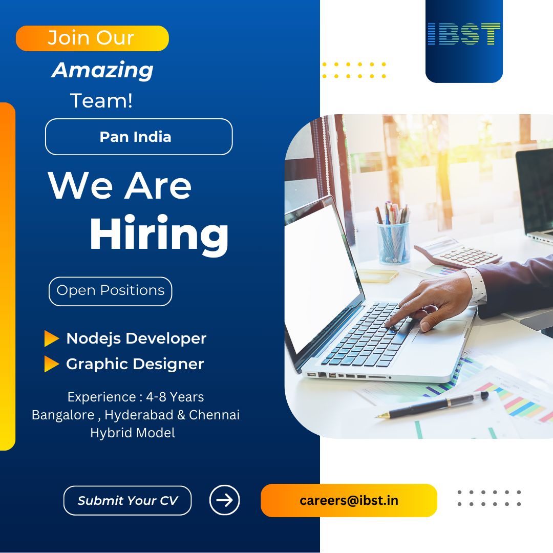 IBST ( P) Ltd. on LinkedIn: #ibst #nodejs #nextjs #developerjobs # ... IBST ( P) Ltd. on LinkedIn: #ibst #nodejs #nextjs #developerjobs # ...