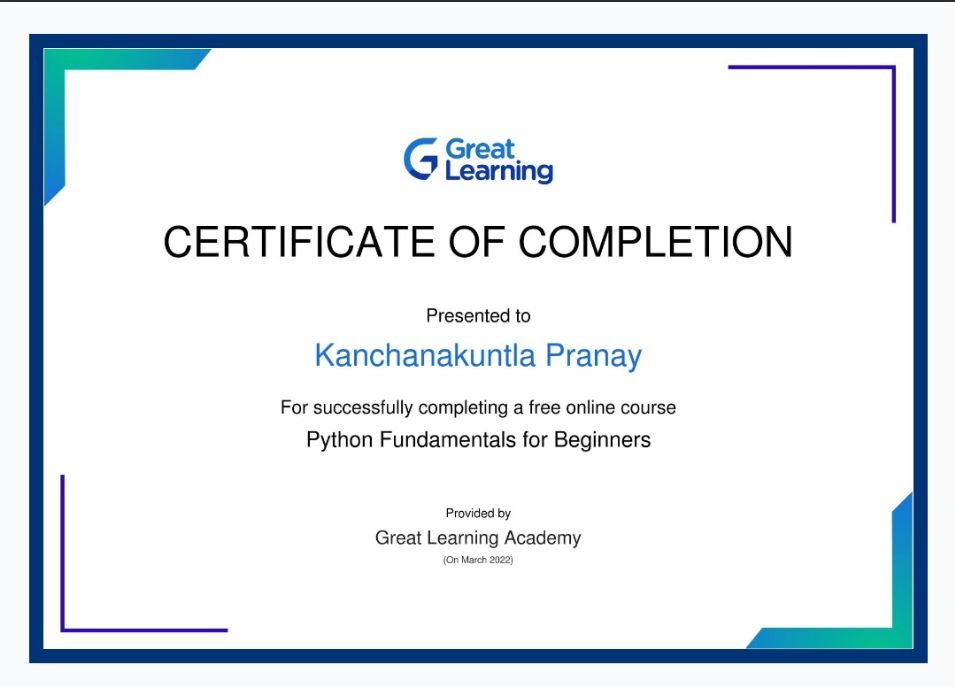 Pranay Kanchanakuntla on LinkedIn: #pythonprogramming # ... Pranay Kanchanakuntla on LinkedIn: #pythonprogramming # ...