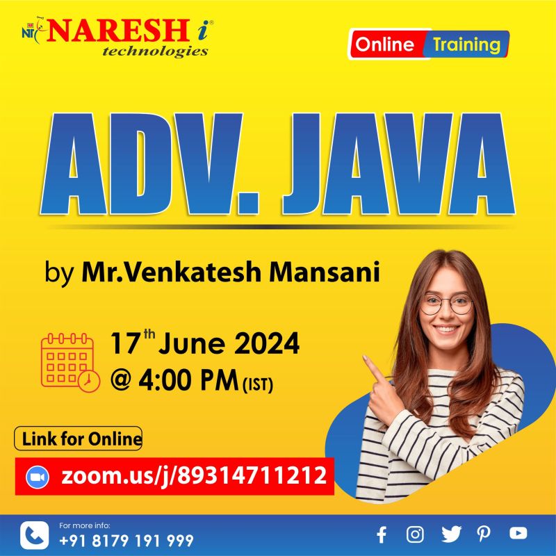 Naresh i Technologies on LinkedIn: #fullstackjava #corejava #java # ... Naresh i Technologies on LinkedIn: #fullstackjava #corejava #java # ...