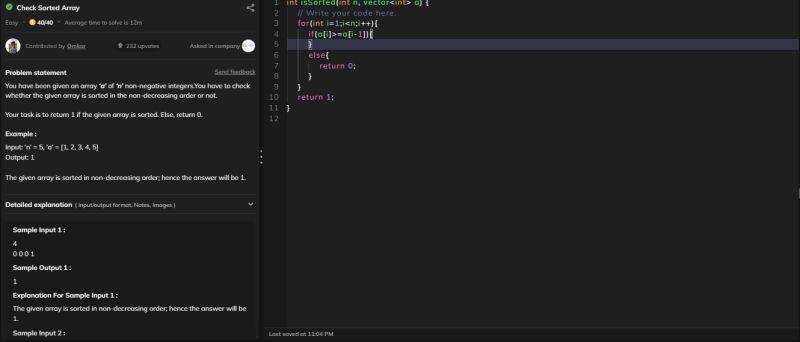 siddharth chauhan on LinkedIn: #day12 #dsa #arrays #sorting # ... siddharth chauhan on LinkedIn: #day12 #dsa #arrays #sorting # ...