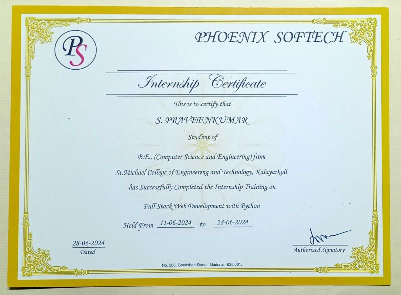 Praveenkumar S on LinkedIn: #fullstackdeveloper #python #django # ... Praveenkumar S on LinkedIn: #fullstackdeveloper #python #django # ...