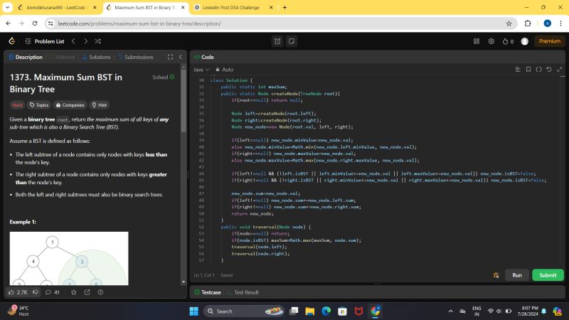 Anmol Khurana on LinkedIn: #dsachallenge #leetcode #codinglife # ... Anmol Khurana on LinkedIn: #dsachallenge #leetcode #codinglife # ...