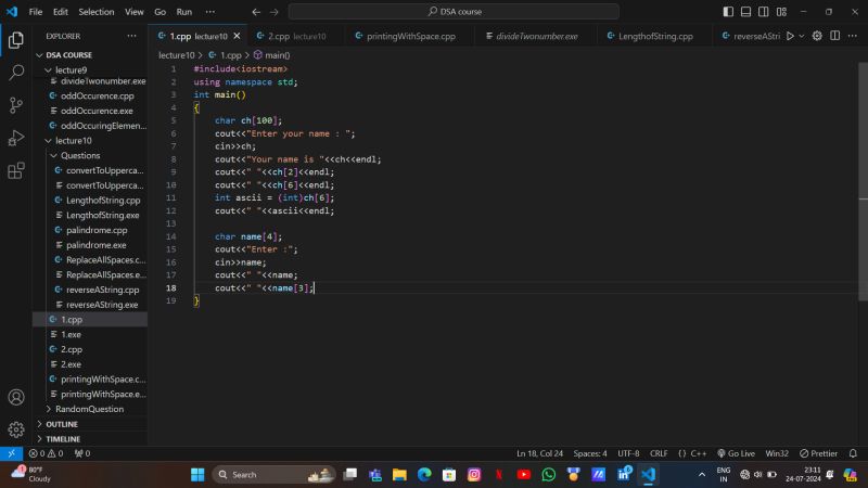 Dinesh Marothiya on LinkedIn: #learningtocode #chararray #programming Dinesh Marothiya on LinkedIn: #learningtocode #chararray #programming