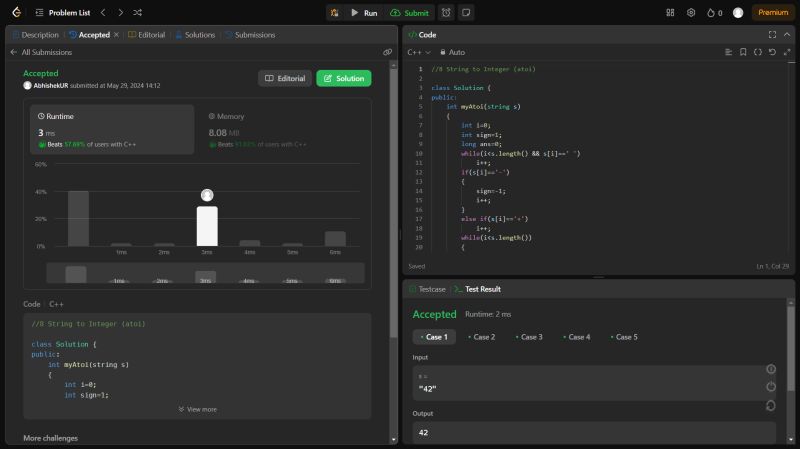 Abhishek U R on LinkedIn: Conquered 3 more LeetCode problems today (5 ... Abhishek U R on LinkedIn: Conquered 3 more LeetCode problems today (5 ...