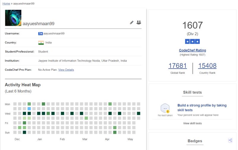 Aayushmaan Mittal on LinkedIn: #competitiveprogramming #codechef # ... Aayushmaan Mittal on LinkedIn: #competitiveprogramming #codechef # ...