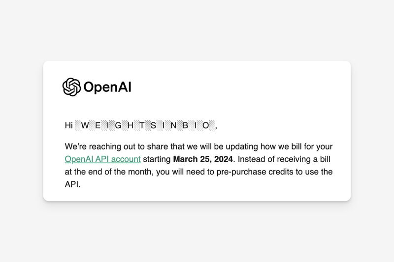 Steven Tey on LinkedIn: OpenAI now requires you to pre-purchase credits ... Steven Tey on LinkedIn: OpenAI now requires you to pre-purchase credits ...