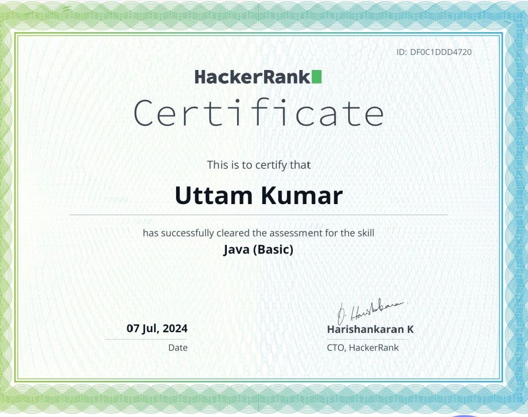 Uttam Kumar on LinkedIn: #java Uttam Kumar on LinkedIn: #java