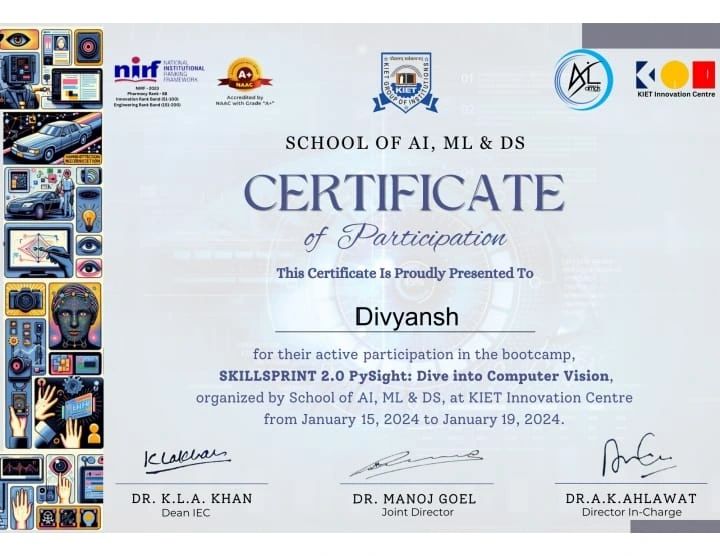 Divyansh Singhal on LinkedIn: #skillsprint_2 #pysight #computervision # ... Divyansh Singhal on LinkedIn: #skillsprint_2 #pysight #computervision # ...