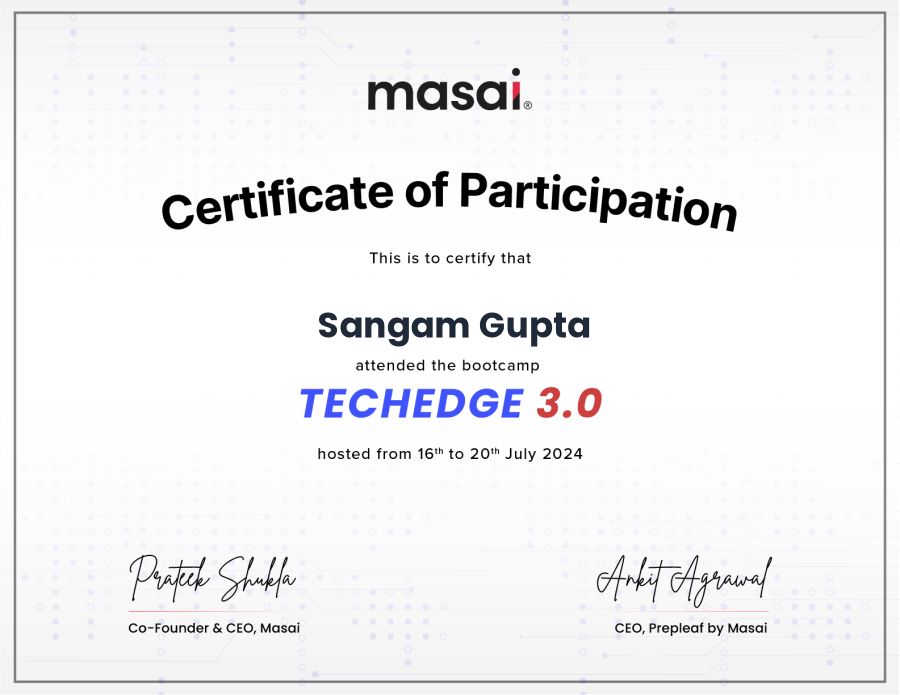 Sangam Kumar Gupta on LinkedIn: #techedge3 #coding #bootcamp #masai # ... Sangam Kumar Gupta on LinkedIn: #techedge3 #coding #bootcamp #masai # ...