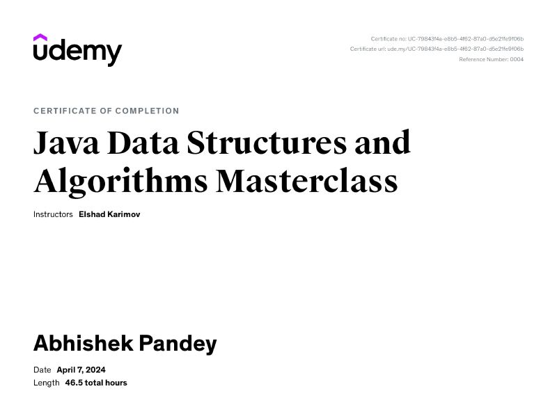 Abhishek pandey on LinkedIn: #java #datastructures #algorithms # ... Abhishek pandey on LinkedIn: #java #datastructures #algorithms # ...