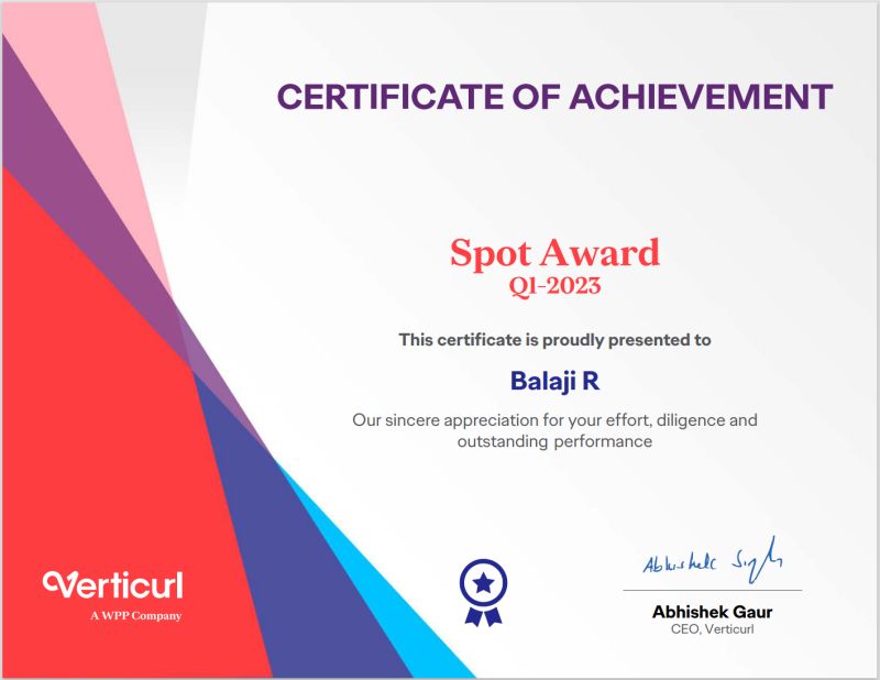 Balaji Ravichandran on LinkedIn: #thankyou Balaji Ravichandran on LinkedIn: #thankyou