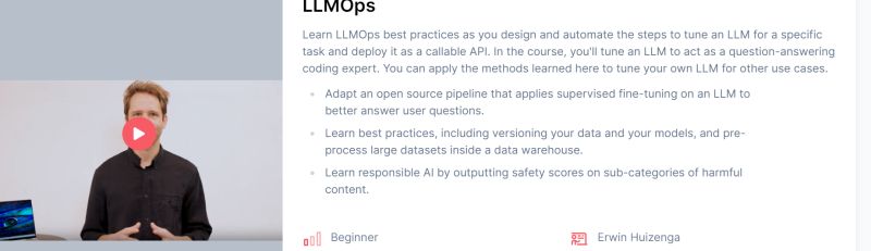 Harsh Sondhi on LinkedIn: LLMOps Beginner course provides 101 ... Harsh Sondhi on LinkedIn: LLMOps Beginner course provides 101 ...