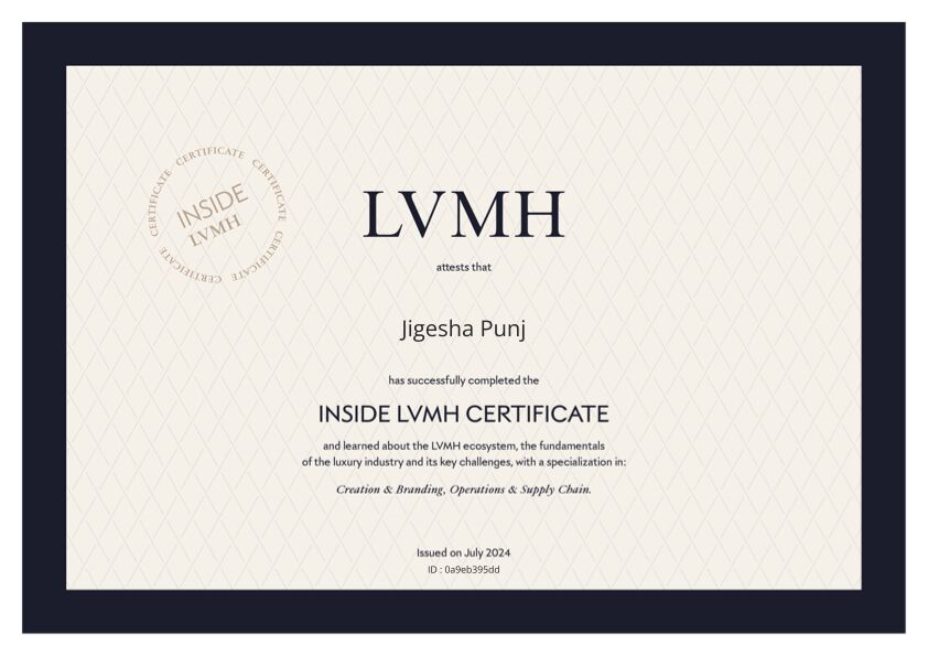 Jigesha Punj on LinkedIn: #insidelvmh #lvmh Jigesha Punj on LinkedIn: #insidelvmh #lvmh