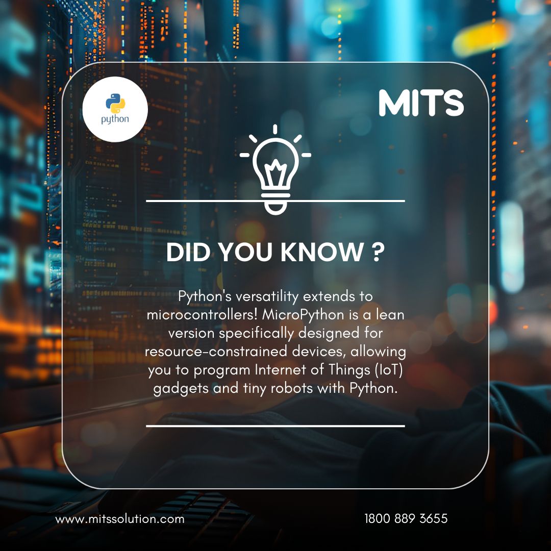MITS SOLUTION on LinkedIn: #mitssolution #python #didyouknow #facts # ... MITS SOLUTION on LinkedIn: #mitssolution #python #didyouknow #facts # ...