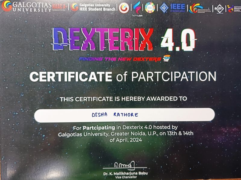 Disha Rathore on LinkedIn: #dextrix #hackathon #healthtech Disha Rathore on LinkedIn: #dextrix #hackathon #healthtech