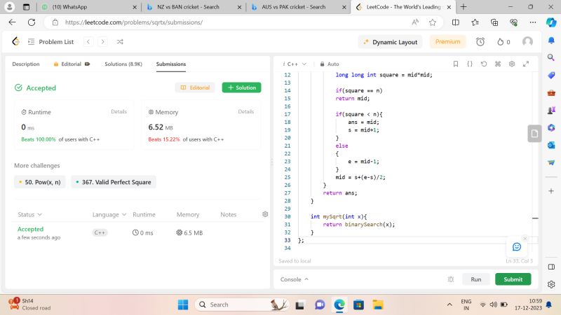 CHIRAG SHARMA on LinkedIn: Another Problem Solved on LeetCode 😍 CHIRAG SHARMA on LinkedIn: Another Problem Solved on LeetCode 😍