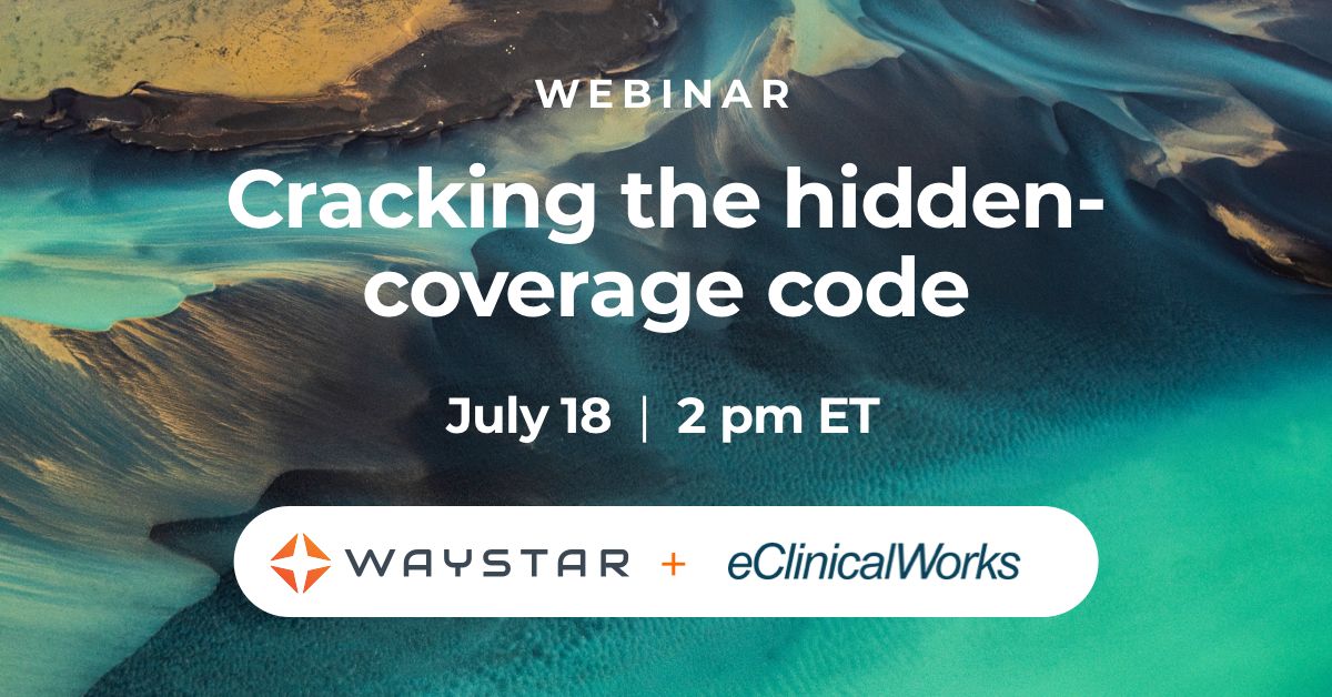 Waystar on LinkedIn: WEBINAR: Cracking the hidden-coverage code Waystar on LinkedIn: WEBINAR: Cracking the hidden-coverage code
