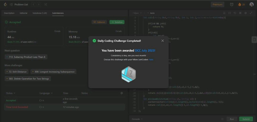 Soumya Sethi on LinkedIn: Got my first ever month batch on LeetCode Soumya Sethi on LinkedIn: Got my first ever month batch on LeetCode