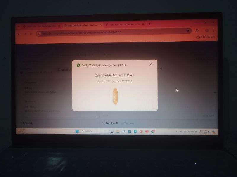 Day 22 of LeetCode DSA Challenge completed! | Vishal Singh posted on ... Day 22 of LeetCode DSA Challenge completed! | Vishal Singh posted on ...