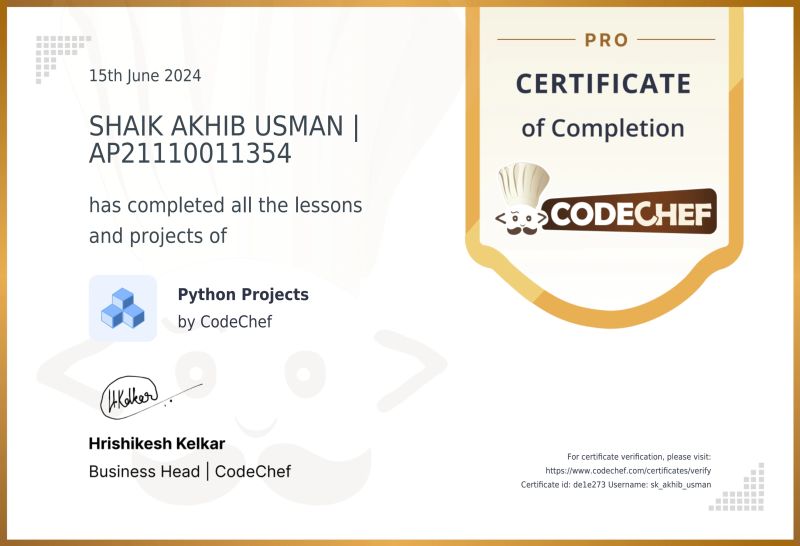 Akhib Usman Shaik on LinkedIn: #python #codechef #programming # ... Akhib Usman Shaik on LinkedIn: #python #codechef #programming # ...