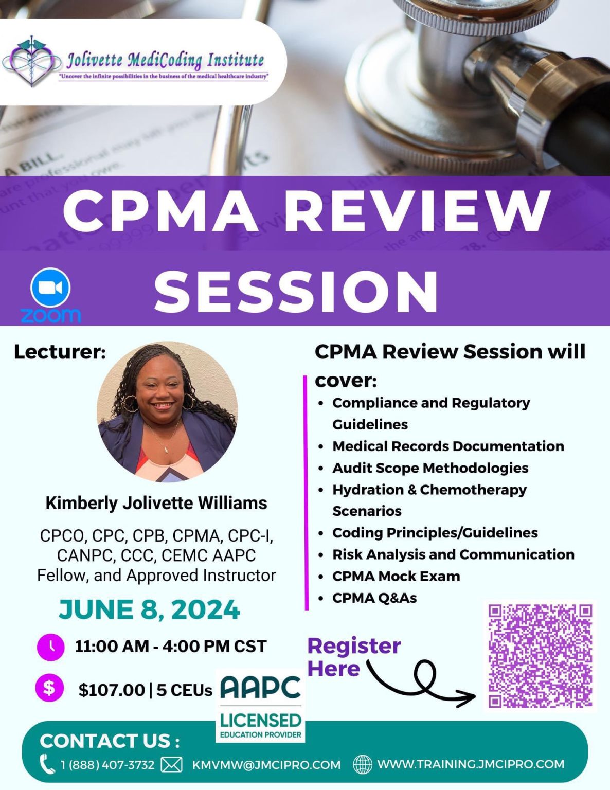 Don't miss CPMA exam review by Kimberly Jolivette Williams | Maya ... Don't miss CPMA exam review by Kimberly Jolivette Williams | Maya ...