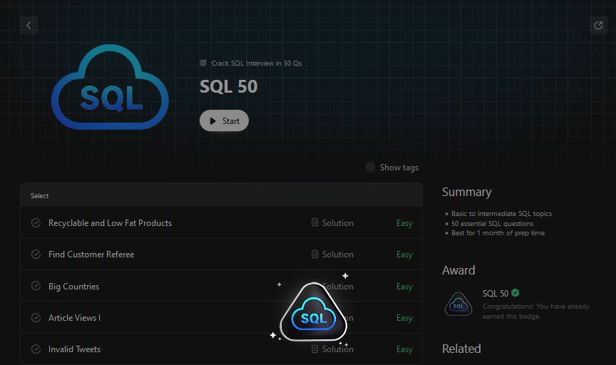 Ujjaval Raj on LinkedIn: #sql #leetcode #database Ujjaval Raj on LinkedIn: #sql #leetcode #database
