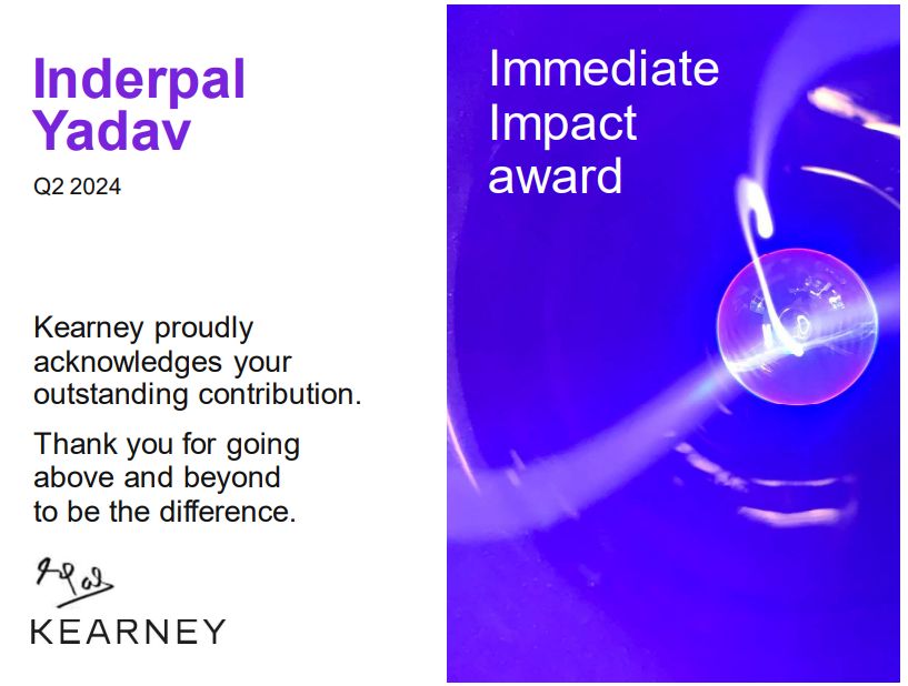 Inderpal Yadav on LinkedIn: #awardrecognition #immediateimpact # ... Inderpal Yadav on LinkedIn: #awardrecognition #immediateimpact # ...