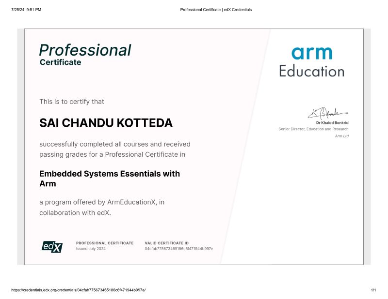 SAI CHANDU KOTTEDA on LinkedIn: #embeddedsystems #arm #skillsupgrade # ... SAI CHANDU KOTTEDA on LinkedIn: #embeddedsystems #arm #skillsupgrade # ...