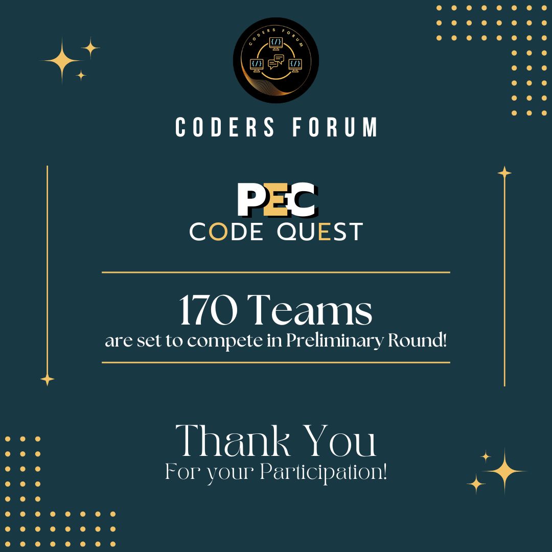 Coders Forum on LinkedIn: #codersforum #panimalar #pec #goodluck # ... Coders Forum on LinkedIn: #codersforum #panimalar #pec #goodluck # ...
