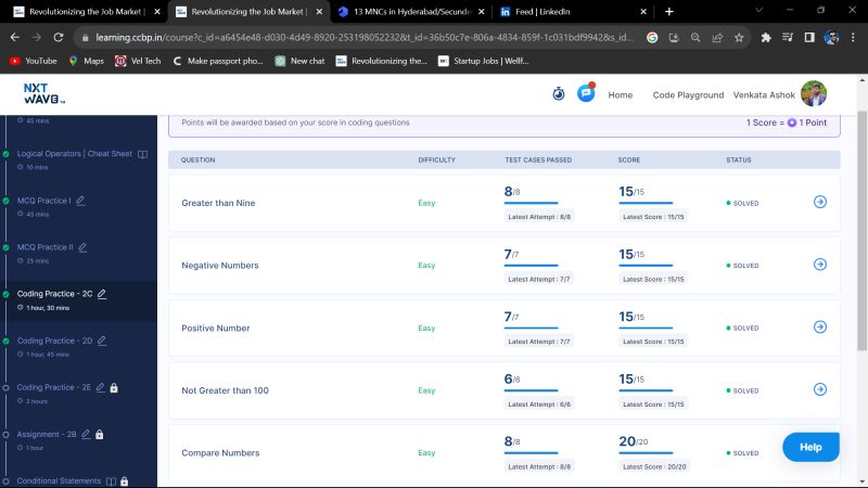 Venkata Ashok Shava on LinkedIn: #day31 #learningprogress #nxtwave # ... Venkata Ashok Shava on LinkedIn: #day31 #learningprogress #nxtwave # ...