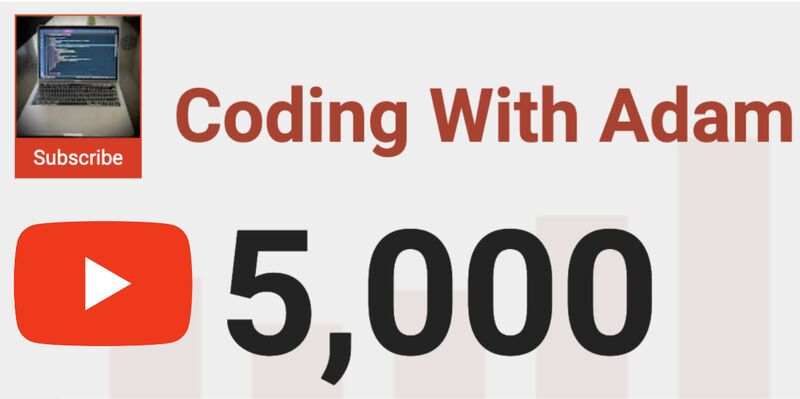 Adam Alinauskas on LinkedIn: Coding With Adam just hit 5000 subscribers ... Adam Alinauskas on LinkedIn: Coding With Adam just hit 5000 subscribers ...