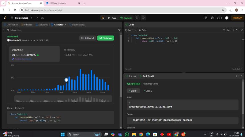 Harish R on LinkedIn: #100daysofleetcode #leetcode #programming Harish R on LinkedIn: #100daysofleetcode #leetcode #programming