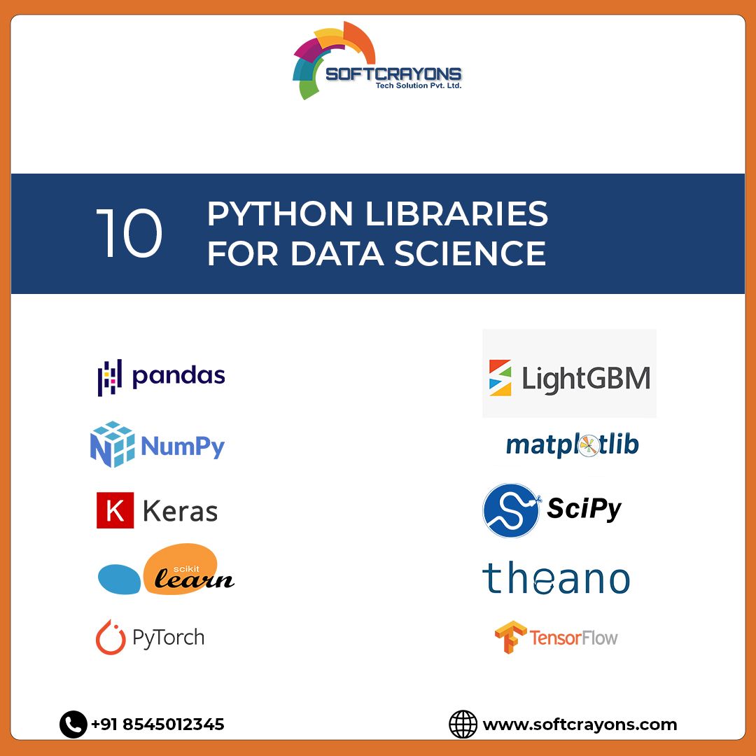 Top 10 Python Libraries for Data Science | Softcrayons IT Education ... Top 10 Python Libraries for Data Science | Softcrayons IT Education ...