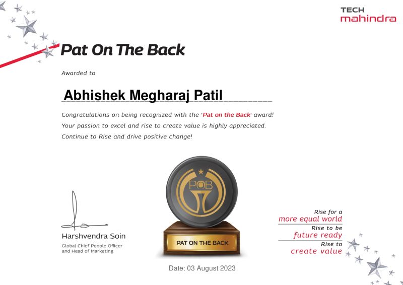 Abhishek Patil posted on LinkedIn Abhishek Patil posted on LinkedIn
