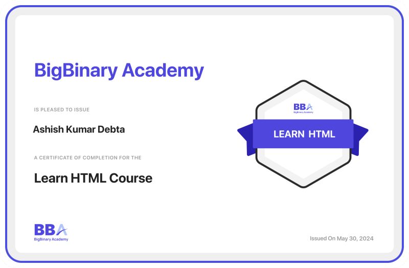 Ashish kumar Debta on LinkedIn: #bigbinaryacademy #html Ashish kumar Debta on LinkedIn: #bigbinaryacademy #html