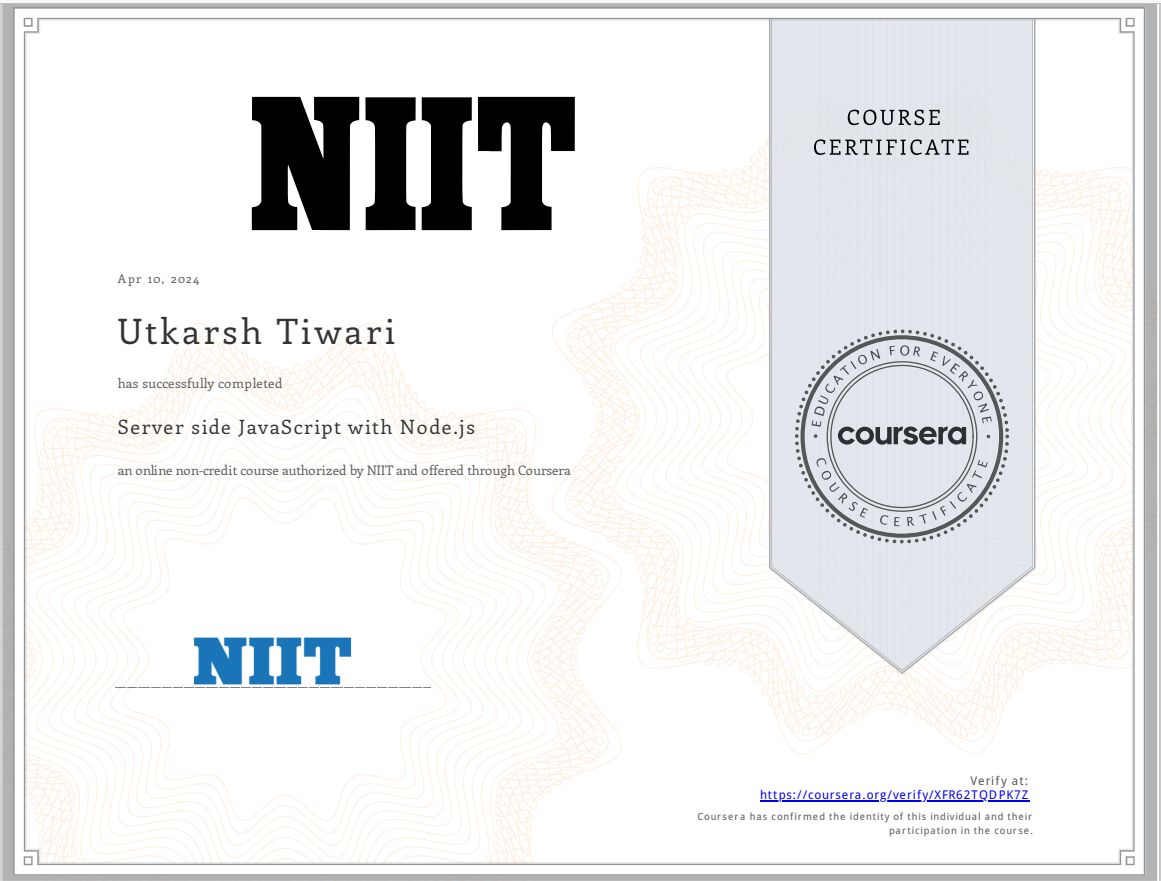 Utkarsh Tiwari on LinkedIn: #nodejs #expressjs #javascript # ... Utkarsh Tiwari on LinkedIn: #nodejs #expressjs #javascript # ...