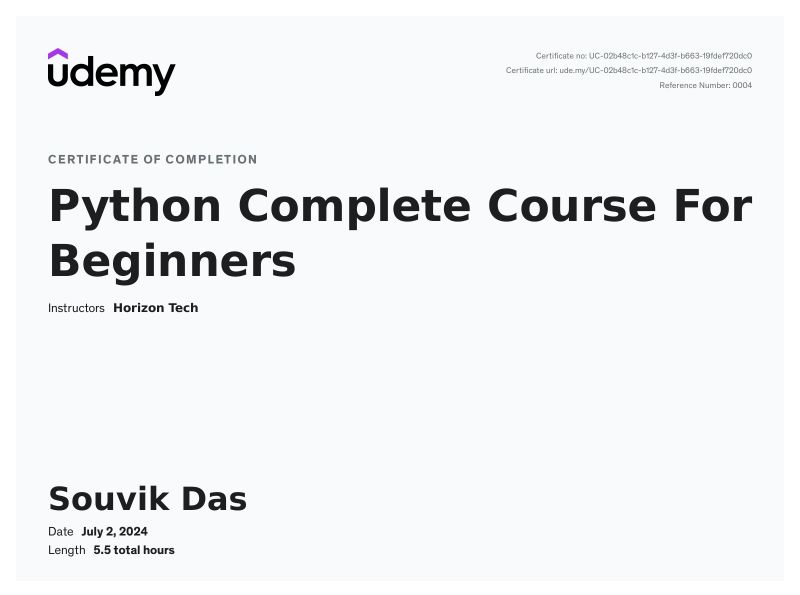 Souvik Das on LinkedIn: Successfully completed the Souvik Das on LinkedIn: Successfully completed the