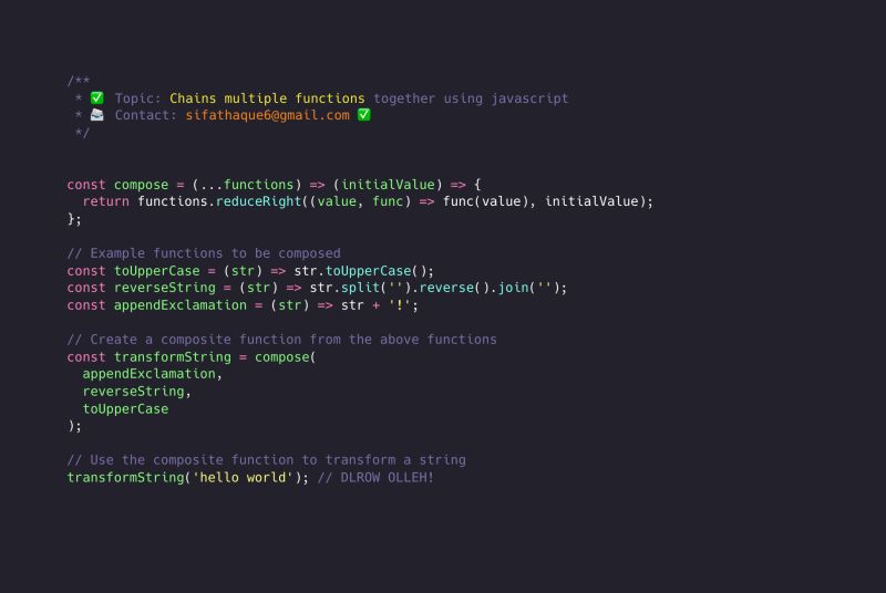 Sifat Haque on LinkedIn: #javascript #js #programming #code #chain # ... Sifat Haque on LinkedIn: #javascript #js #programming #code #chain # ...