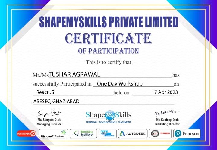 Tushar Agrawal. on LinkedIn: #workshop Tushar Agrawal. on LinkedIn: #workshop