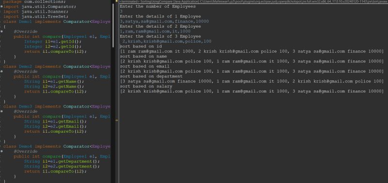 G Malleswari on LinkedIn: #corejava #sorting #comparator #java # ... G Malleswari on LinkedIn: #corejava #sorting #comparator #java # ...