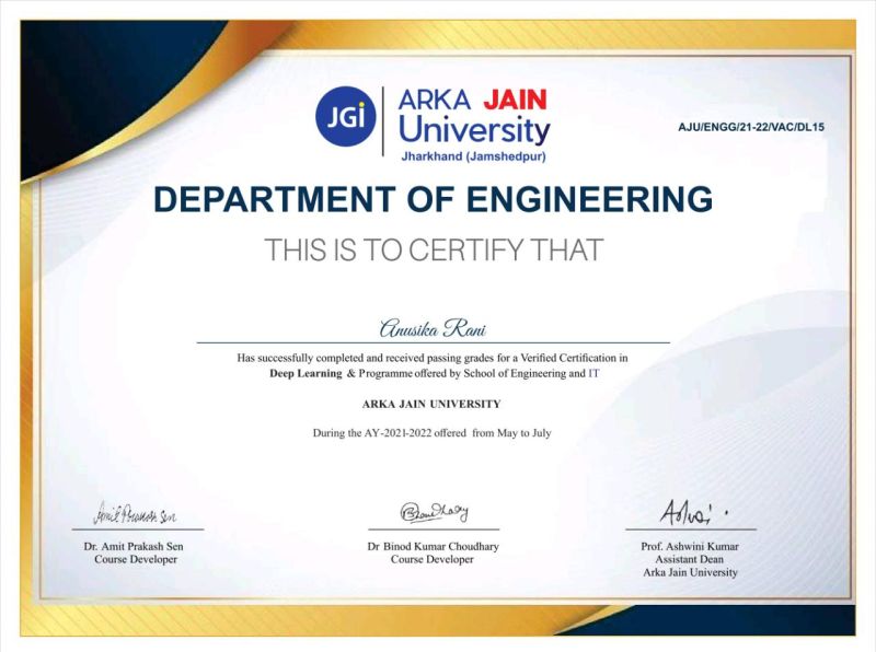 Anusika rani on LinkedIn: #experience #deeplearning # ... Anusika rani on LinkedIn: #experience #deeplearning # ...