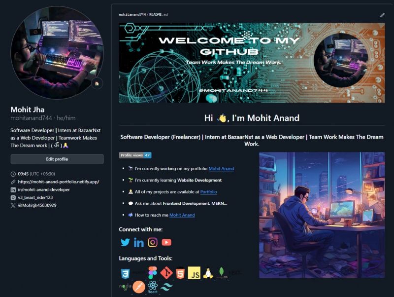 🚀 Share my GitHub profile and collaborate on software development ... 🚀 Share my GitHub profile and collaborate on software development ...
