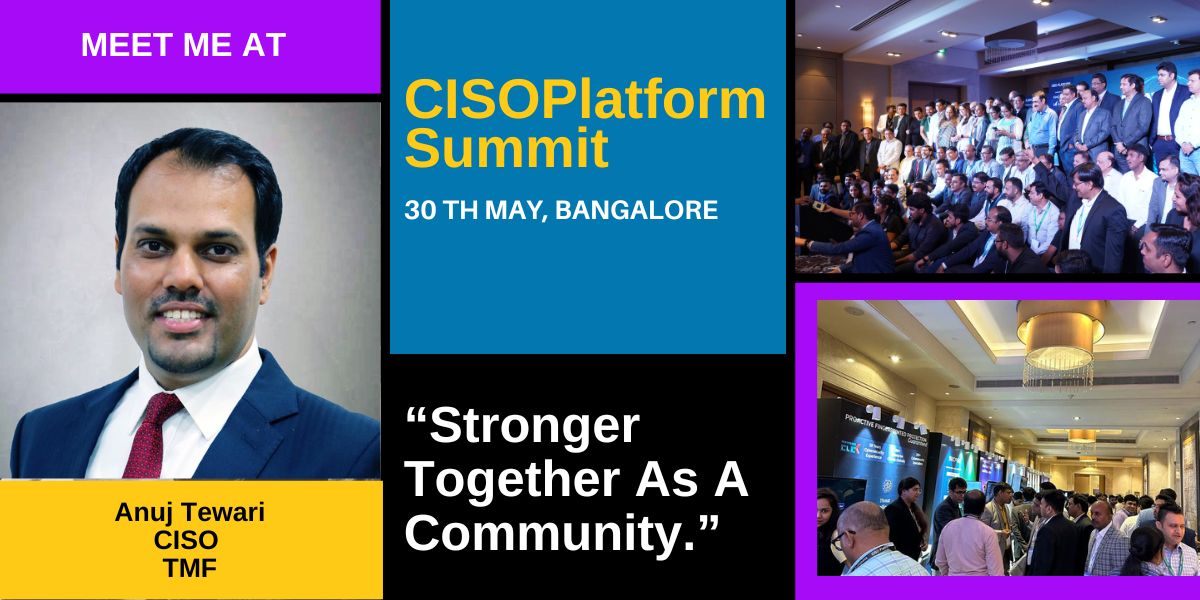 CISOPlatform on LinkedIn: Meet Anuj Tewari, CISO, TMF at CISO Platform ... CISOPlatform on LinkedIn: Meet Anuj Tewari, CISO, TMF at CISO Platform ...