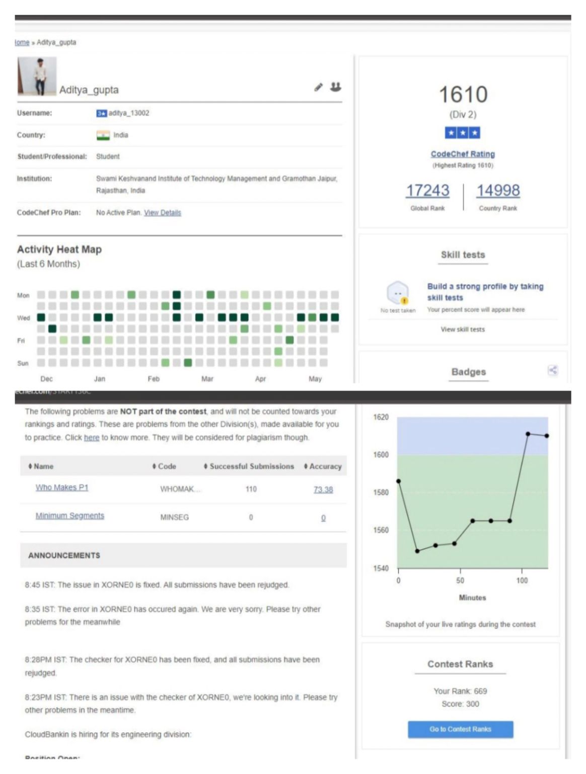 Aditya Gupta on LinkedIn: #codechef #programmingjourney # ... Aditya Gupta on LinkedIn: #codechef #programmingjourney # ...