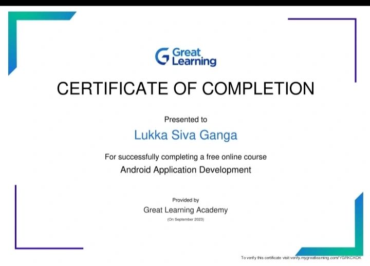 Siva Ganga Lukka on LinkedIn: #greatlearning #androiddevelopment Siva Ganga Lukka on LinkedIn: #greatlearning #androiddevelopment